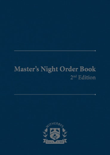 Master's Night Order Book – The Navigation Centre, Townsville - Est 1970