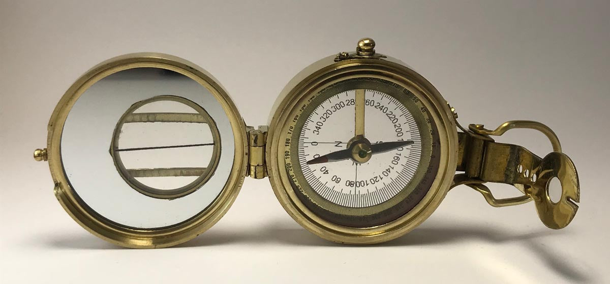 Engineering Brass Compass – The Navigation Centre, Townsville - Est 1970
