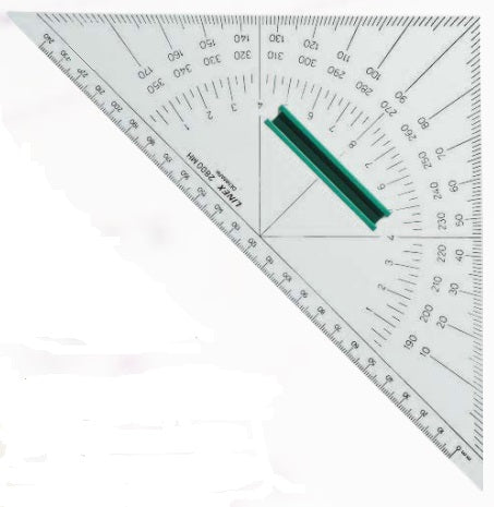 Nautical Protractor - Triangle with handle – The Navigation Centre ...